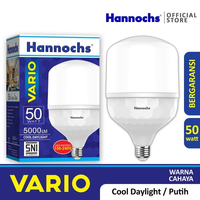 Jual Lampu LED HANNOCHS VARIO 50 Watt Bohlam LED HANNOCHS VARIO KAPSUL ...