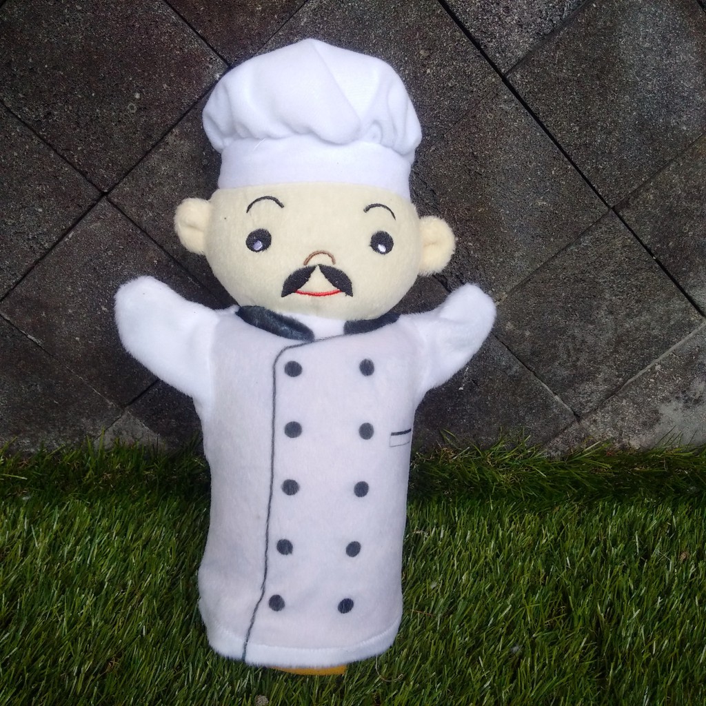 Jual Boneka Tangan Profesi Koki Chef Juru Masak - Edukasi - Hand Puppet ...