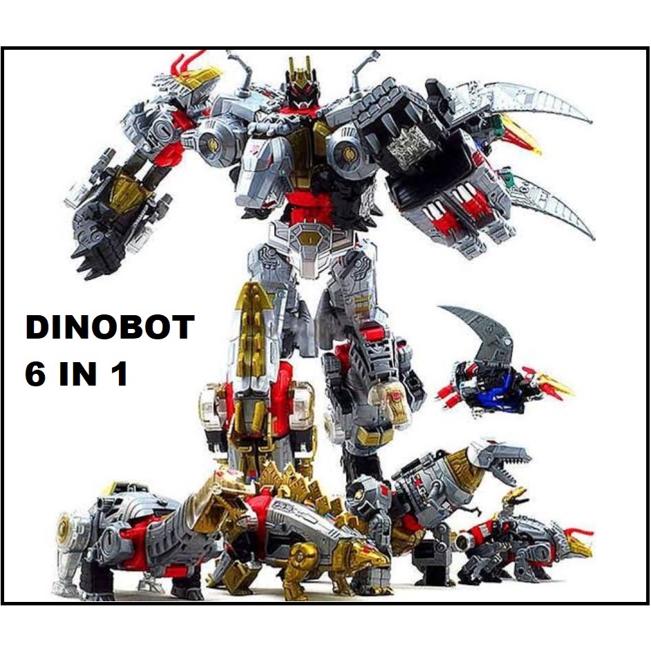 Jual MAINAN ANAK DIY 5iN1 COMBINER BIG ROBOT DINO TRANSFORMERS - Dino ...