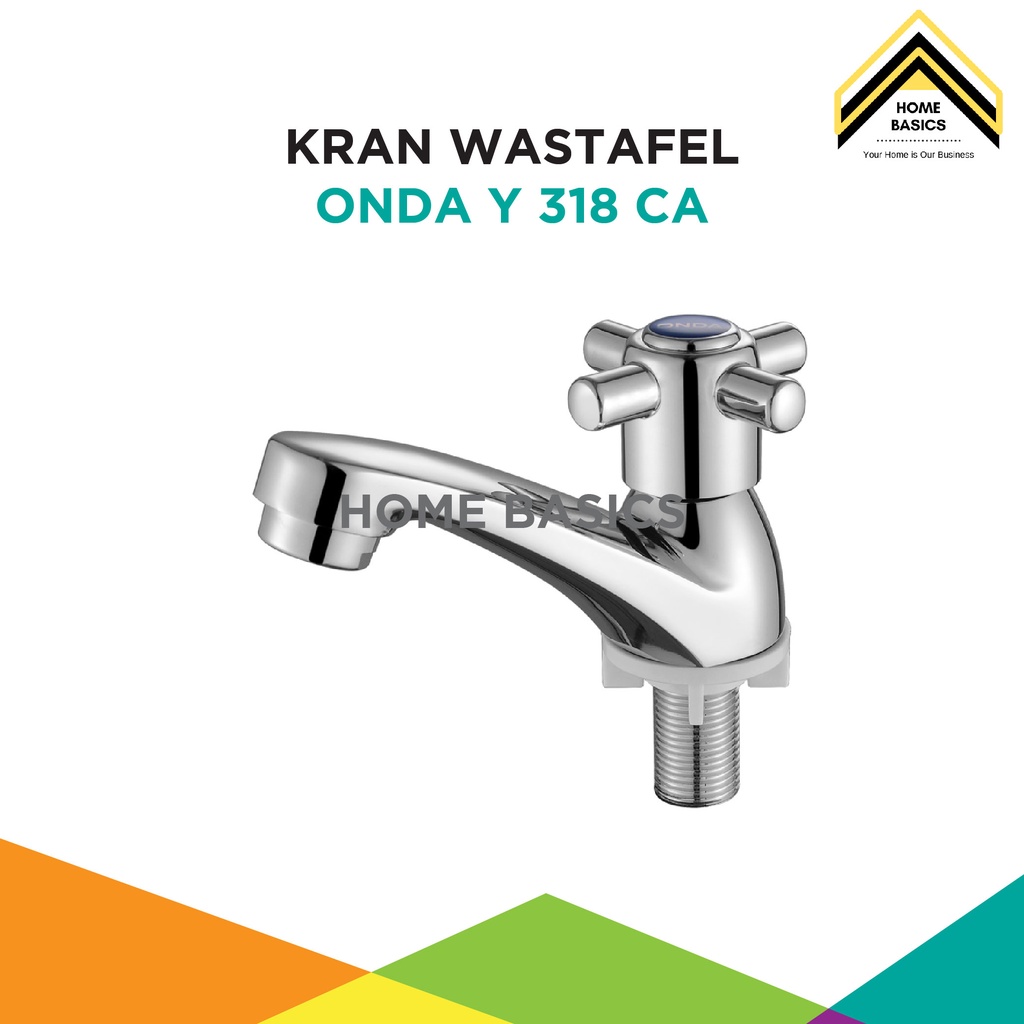 Jual Kran Wastafel Onda Y 318 CA 1/2" / Kran Cuci Tangan / Keran Meja | Shopee Indonesia