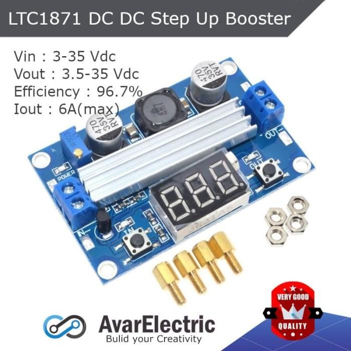 Jual Voltmeter Ltc1871 Dc Dc Step Up Booster Converter Ltc 1871 Led ...