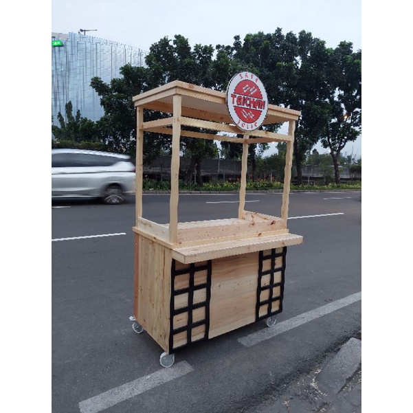Jual gerobak kayu /booth kayu/booth murah | Shopee Indonesia