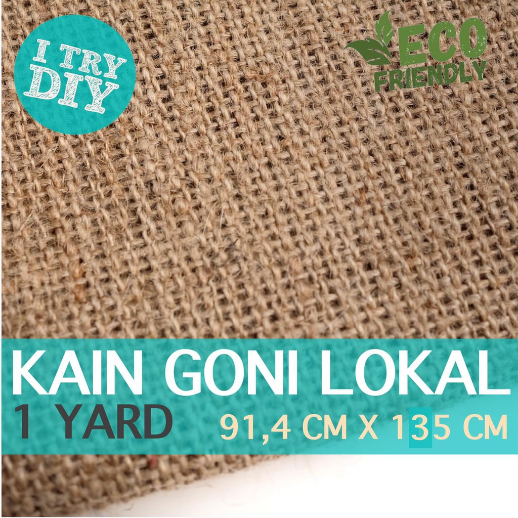 Jual Bahan Goni 1 Yard Lebar 135 cm - Kain Goni Loal - Bahan Karung ...