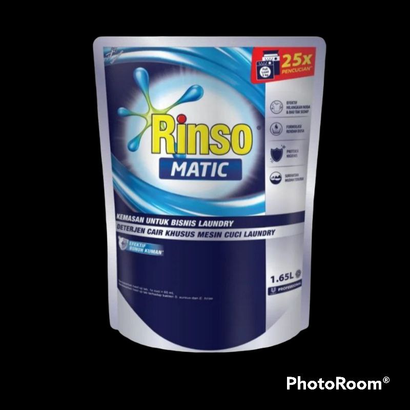 Jual Rinso Matic Professional Deterjen Laundry Kiloan Cair 1.65 L ...