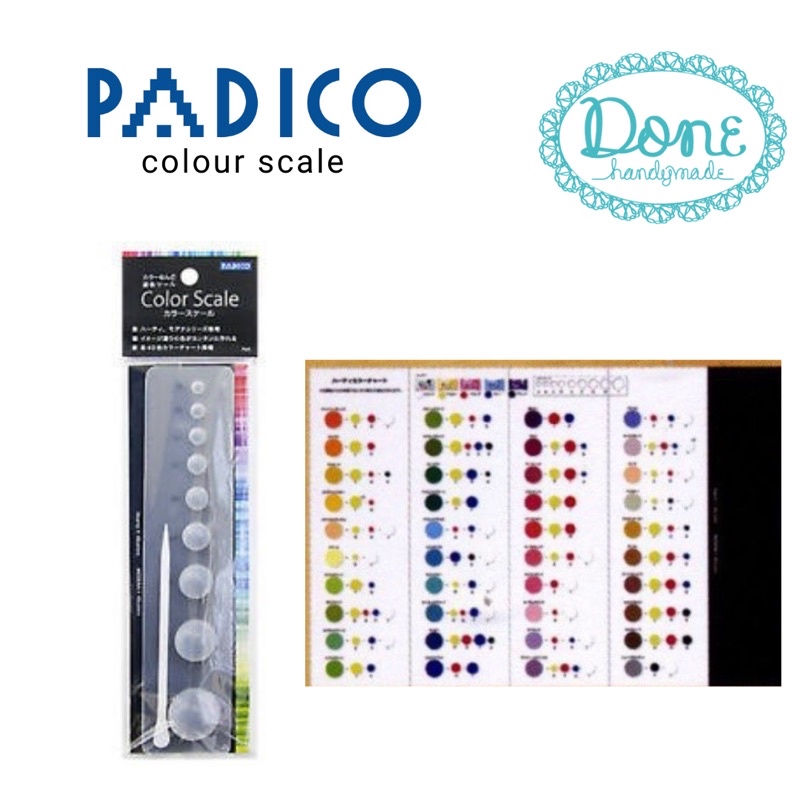 Jual Original padico colour scale color scale alat takar clay alat ...