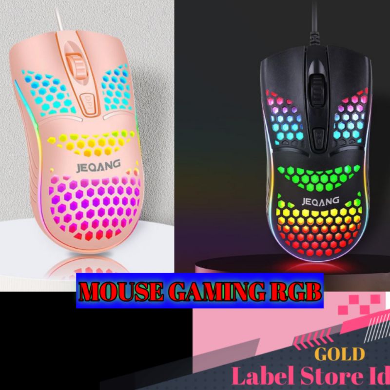 Jual MOUSE GAMING RGB Lightweight sangat nyaman di pakai ngegame ...
