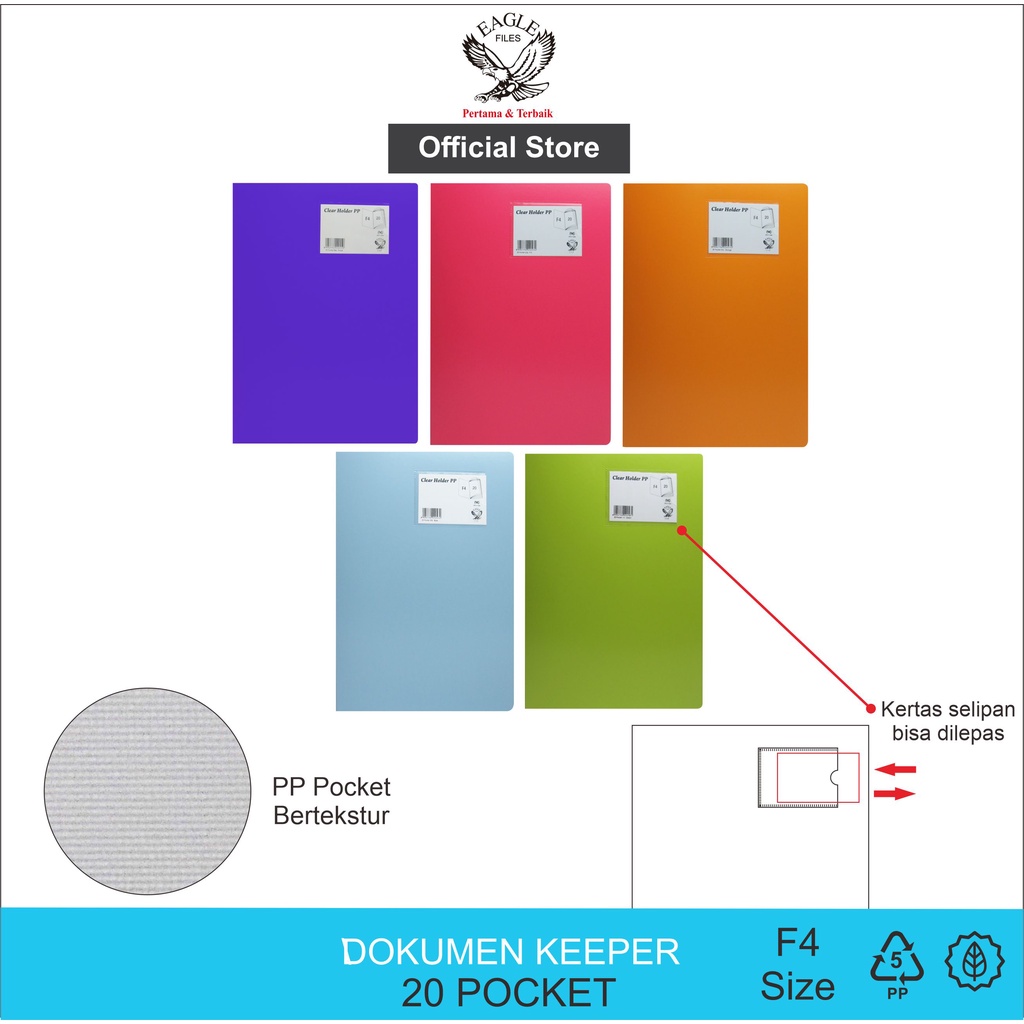 Jual EAGLE FILES Dokumen Keeper / Clear Holder / Document Keeper ...