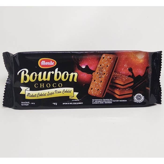 Jual MONDE BOURBON CHOCO 140 GR / BISKUIT COKELAT LAPIS KRIM COKELAT ...