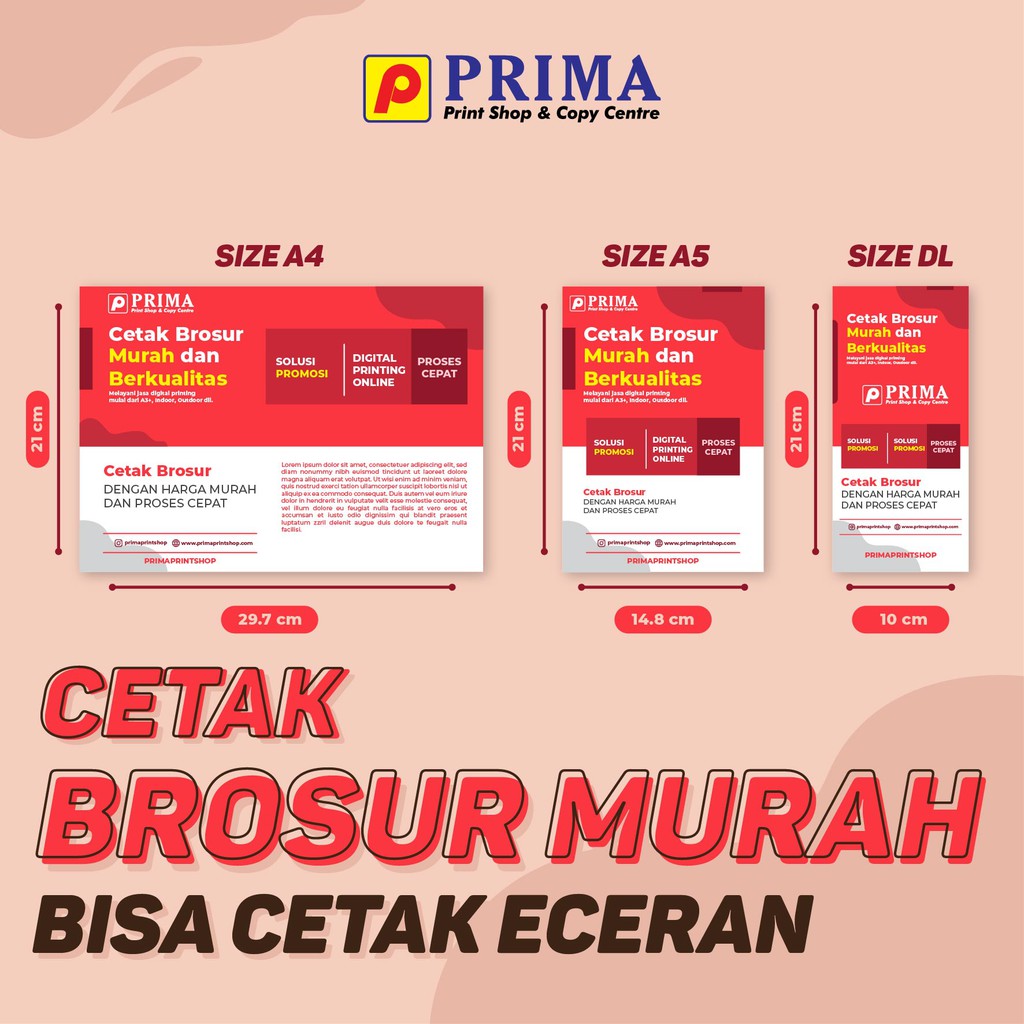 Jual Cetak Brosur Murah ( A4 ) - Bisa Cetak Eceran | Shopee Indonesia
