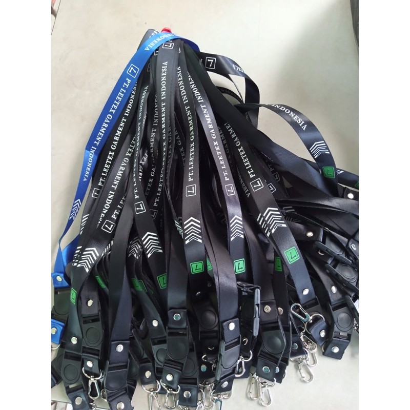 Jual tali lanyard id card pt leetex garment indonesia Ecer | Shopee ...