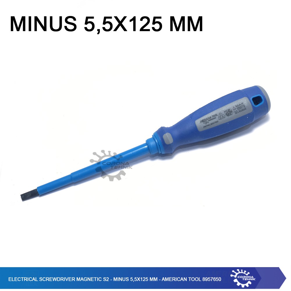 Jual Electrical Screwdriver Magnetic S2 - American Tool - Minus 5.5x ...