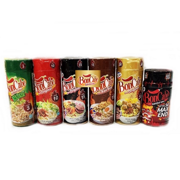Jual KOBE BON CABE BOTOL SAMBAL TABUR BUBUK NORI LEVEL 3 10 15 30 50 ...