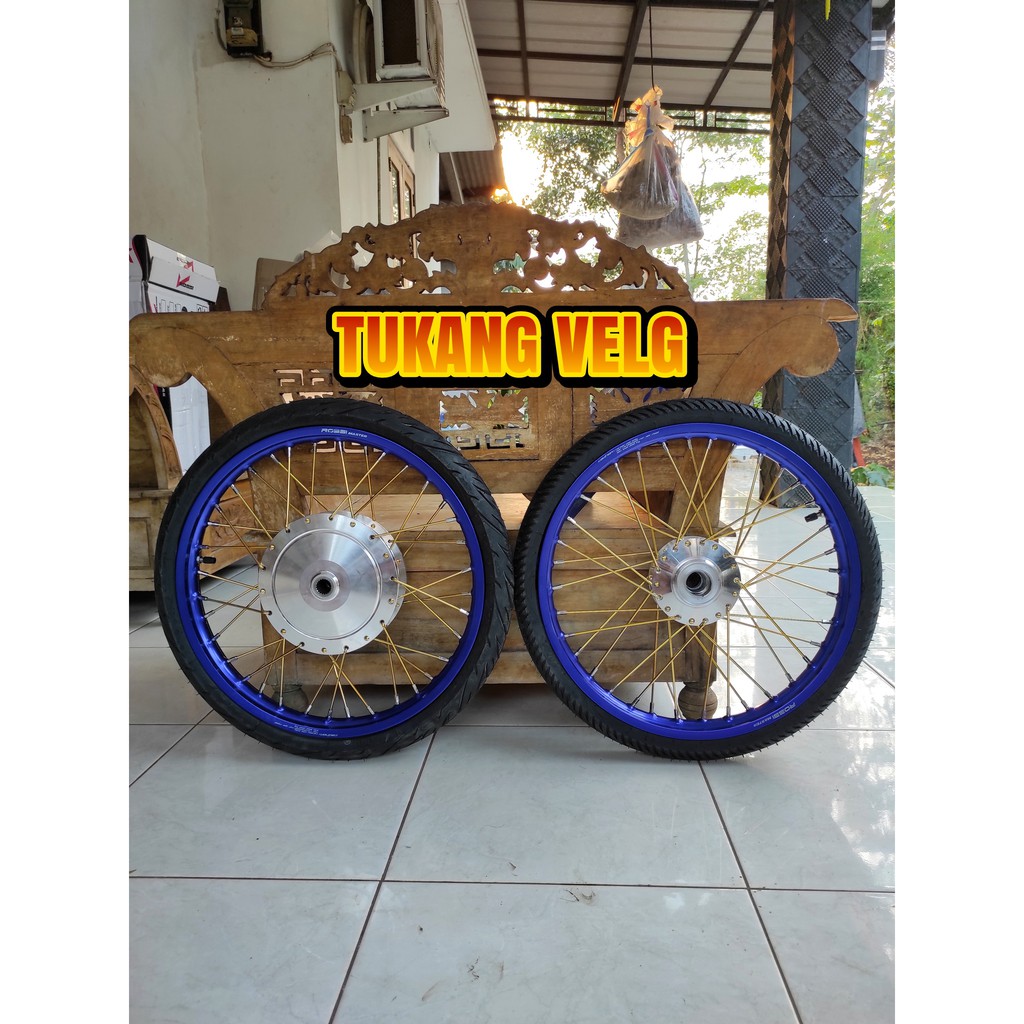 Jual Velg jari jari ring 17 matic Mio/j/GT/M3,Fino,Xeon,Nouvo,X-Ride sepaket plus ban | Shopee ...