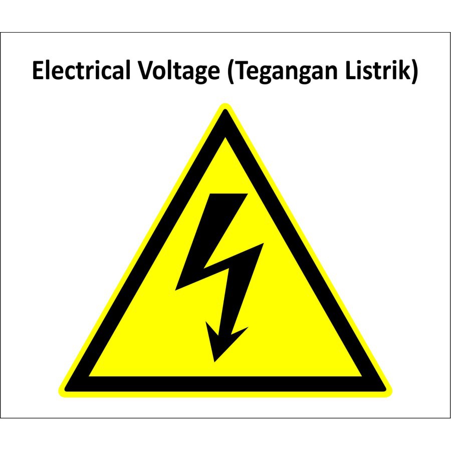 Jual Stiker vinyl electrical voltage 12x14cm | Shopee Indonesia