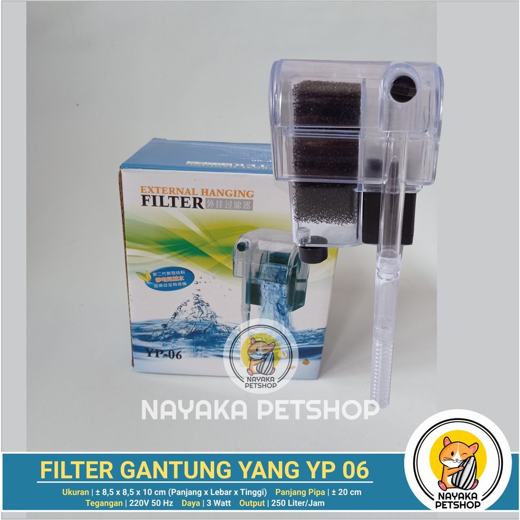 Jual Yang YP 06 Filter Gantung Aquarium Filter Hanging Hang On Saringan ...