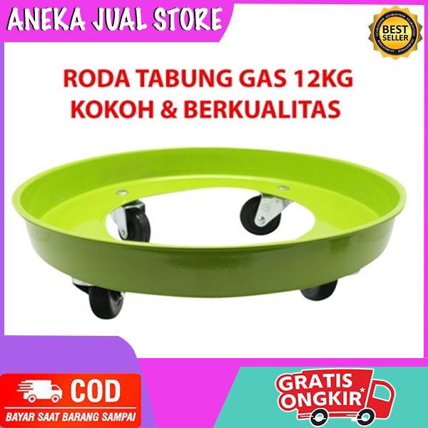 Jual Alas Dudukan Tatakan Kaki Roda Gas Elpiji Galon Bahan Besi Kokoh ...