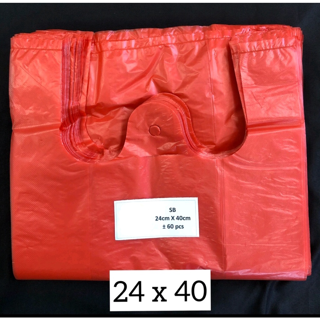 Jual Kantong Sampah / Kantong Plastik Merah / Kantong Kresek Merah ...