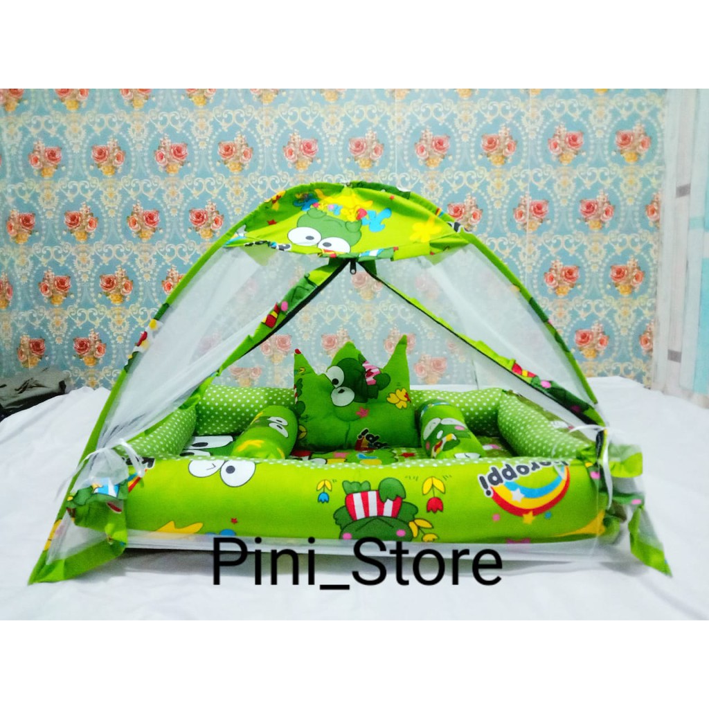 Jual Kasur Bayi Kelambu Tenda Motif Keropi | Shopee Indonesia