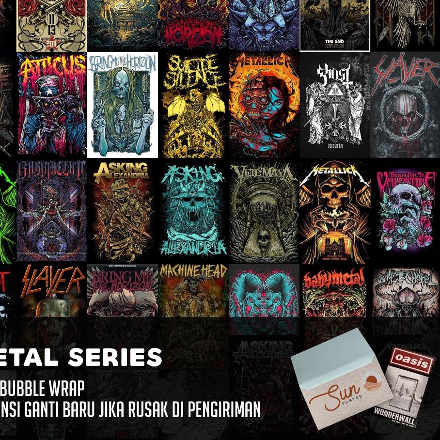 Jual Kekinian Poster Aesthetic Band Metal Rock Punk Dekorasi Dinding ...