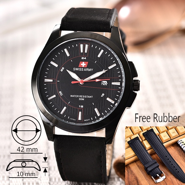 Jual Jam Tangan Pria Jam Karet Cowok Jam Kulit Pria Jam Sport | Shopee ...