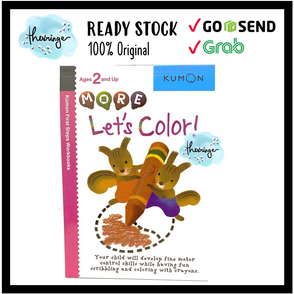 Jual KUMON First Steps Workbook Ages 2 years and up Lets Sticker Paste ...