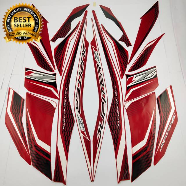 Jual striping yamaha jupiter z1 fi merah 2013 2014 list body standar berkualitas termurah ...