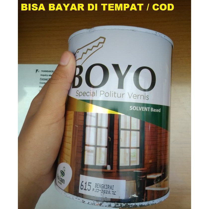 Jual BOYO POLITUR WARNA MASING MASING 1 KG / CAT PLITUR KAYU | Shopee ...