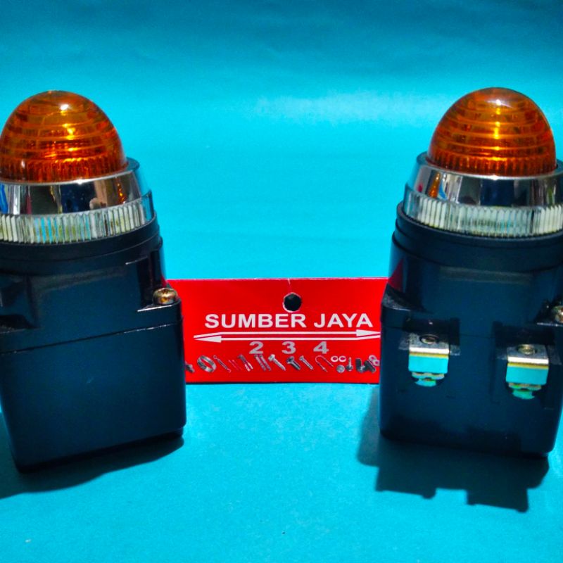 Jual Lampu indikator kuning 380 V / indicator light singnal / pilot ...