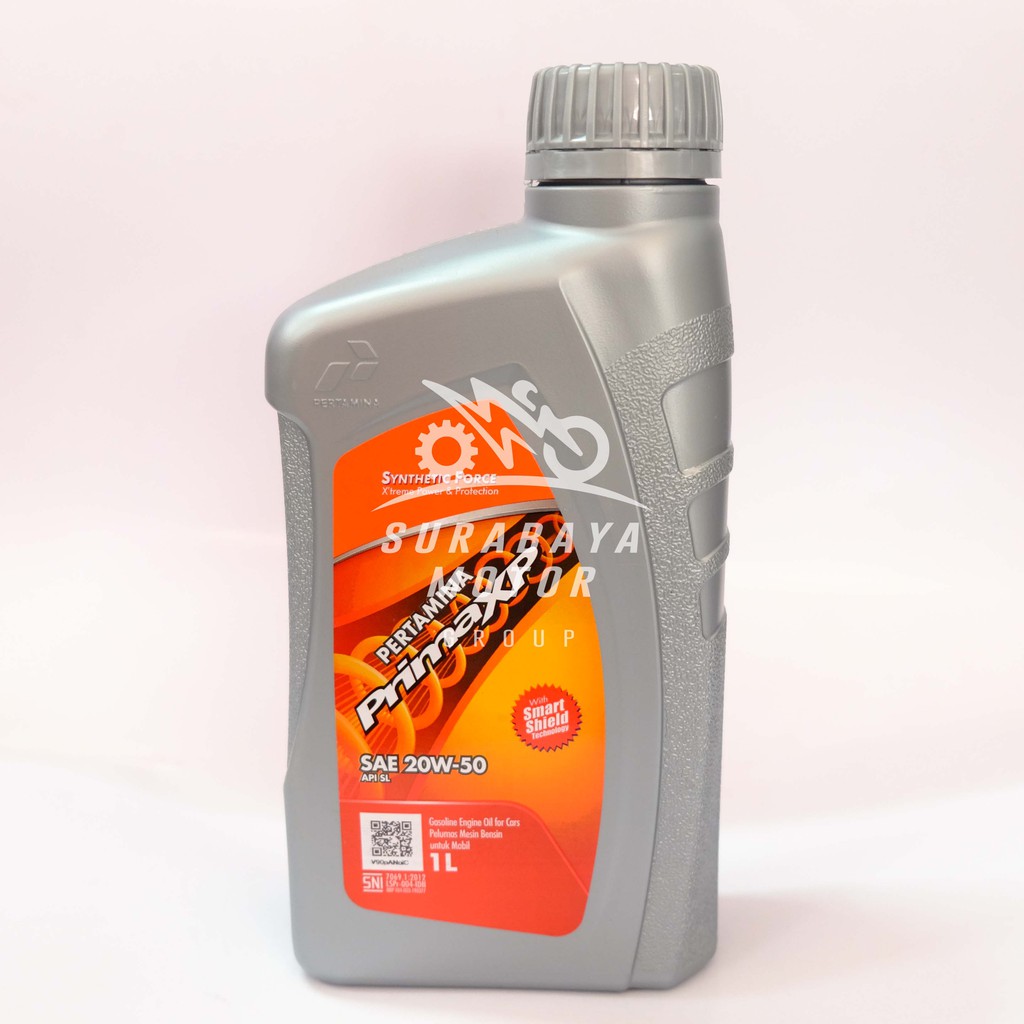 Jual Oli Pertamina Prima XP 1 Liter 20W 50 Sepeda Motor 1L GL Mega Pro ...