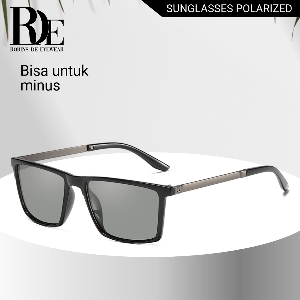 Jual Robins Kacamata Wayfarer Anti Radiasi Uv400 Sunglasses Pria Polarized Mengemudi 8206 ...