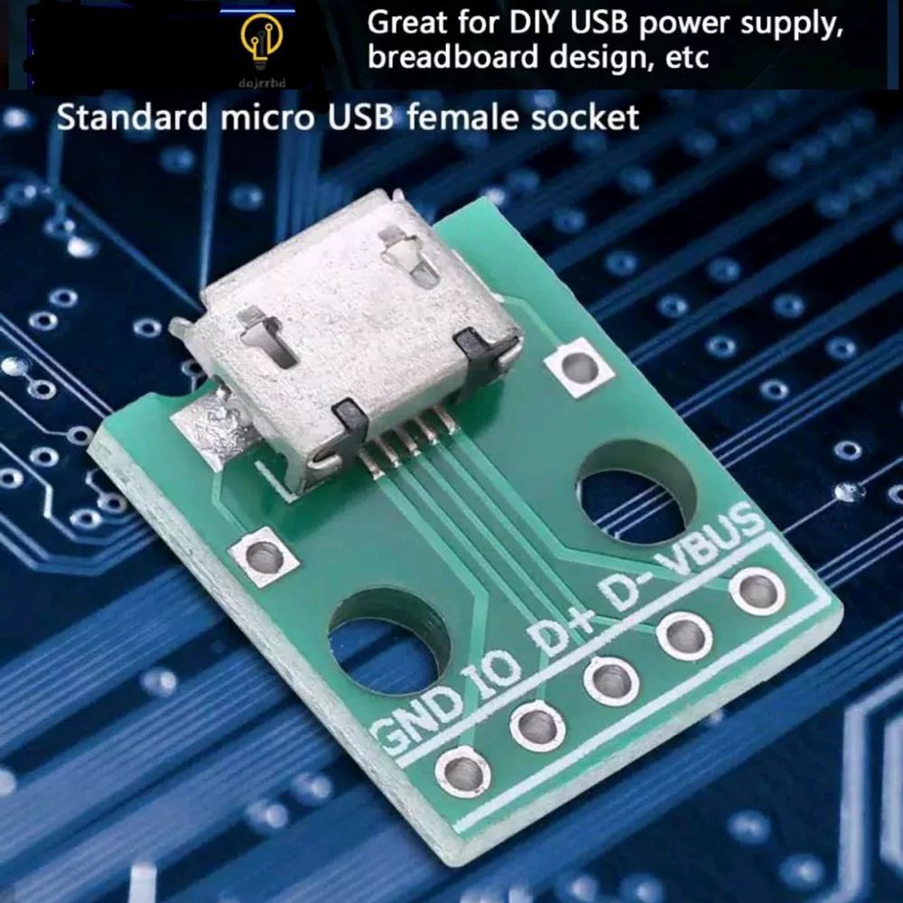 Jual Socket Micro USB Female to DIP Adapter 5pin | Shopee Indonesia