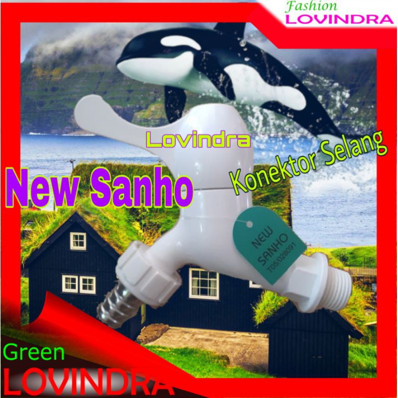 Jual Kran Taman New Sanho 1/2 inch PVC Keran Engkol | Shopee Indonesia