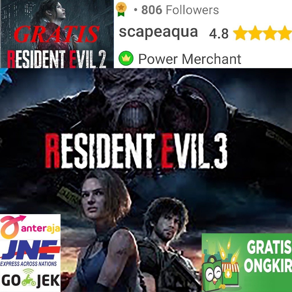 Jual RE 3 Resident Evil 3 remake ORIGINAL PC STEAM SHARING | Shopee Indonesia