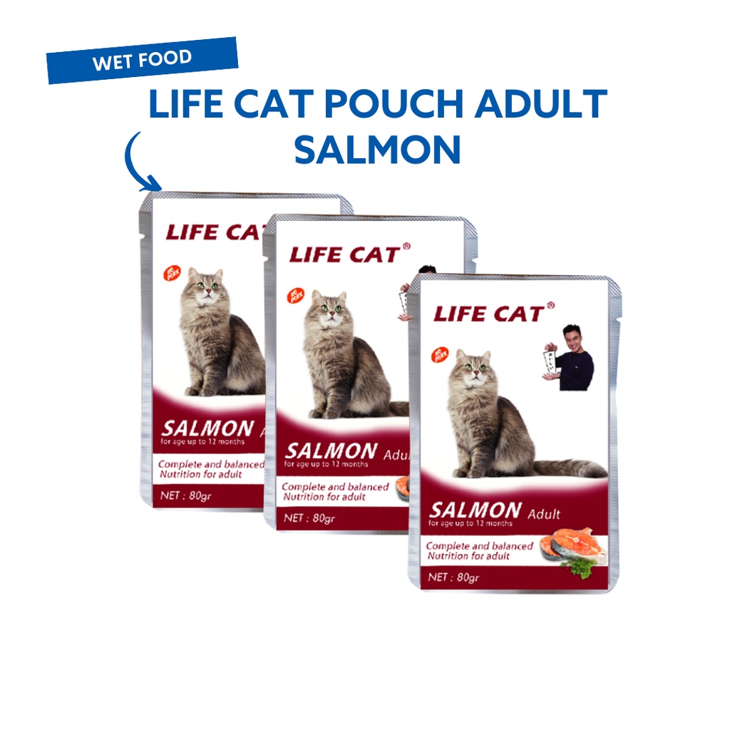 Jual Life Cat Sachet Adult 85gram Salmon | Shopee Indonesia
