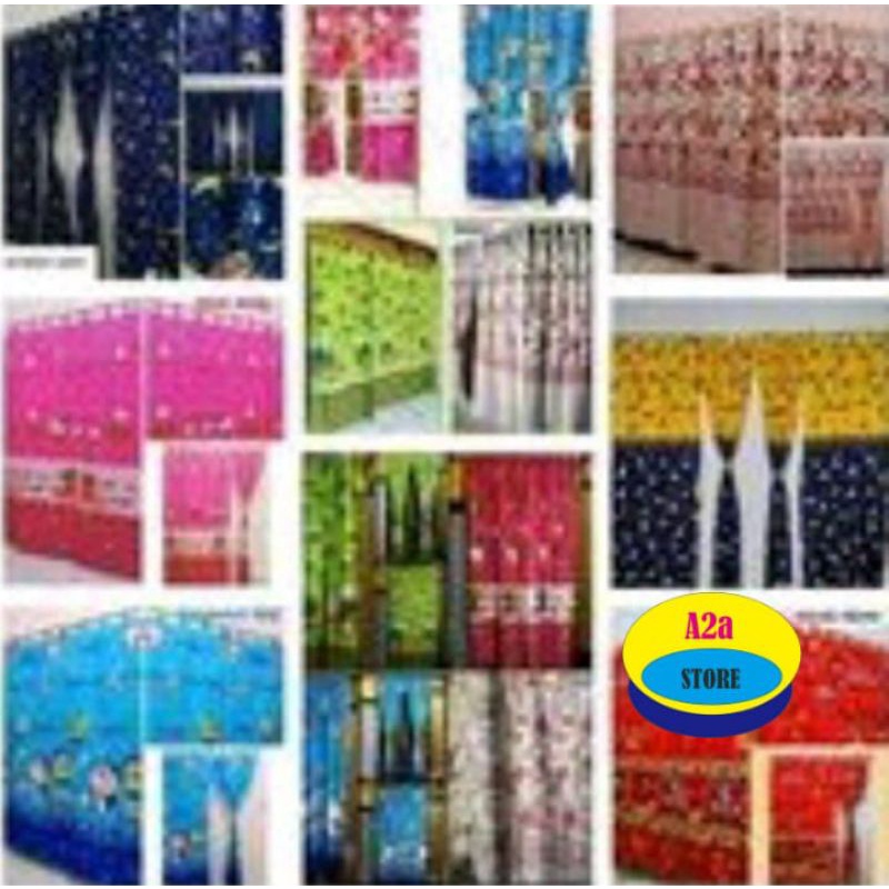 Jual Gorden pintu karakter murah/hordeng pintu kamar murah | Shopee Indonesia