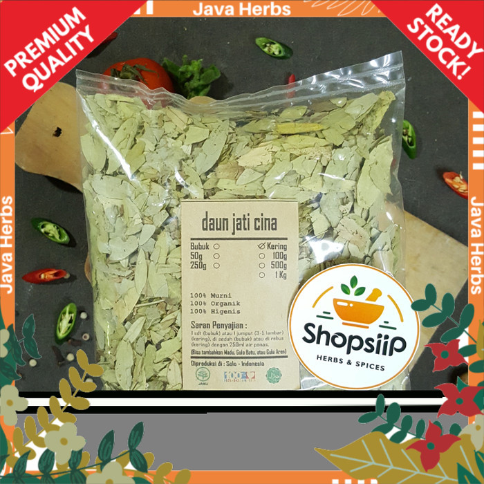 Jual daun jati cina daun senna senna alexandrina daun pelangsing 50g ...
