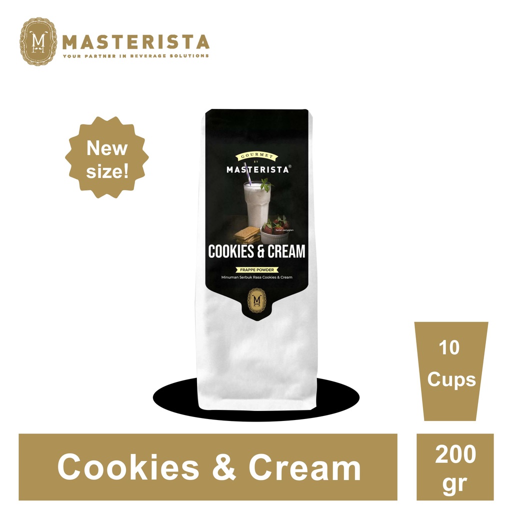 Jual Bubuk Minuman Masterista Cookies & Cream 200gram | Shopee Indonesia