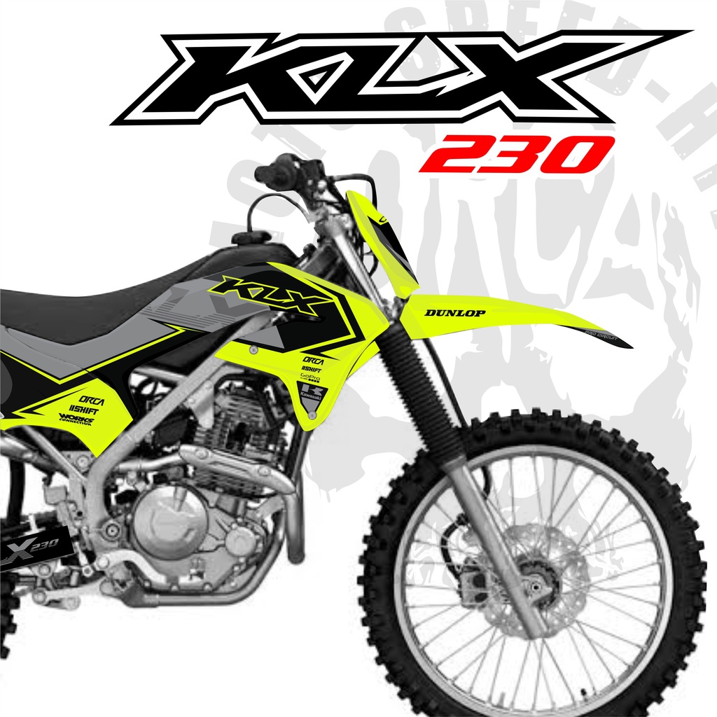 Jual Decal Sticker KLX 230 - Dekal Stiker full body KLX 230 desain D3 ...