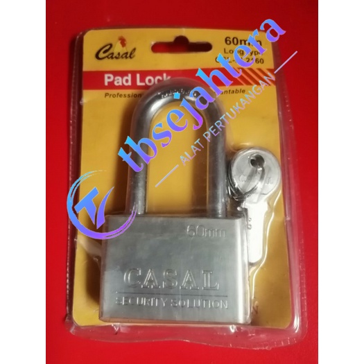 Jual gembok rumah panjang 40 50 60 mm casal / gembok pagar panjang ...
