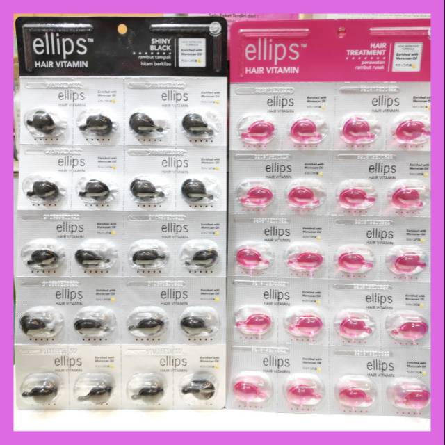 Jual [BLISTER BESAR 20PCS] Ellips Hair Vitamin Rambut Isi 20 Butir PINK ...