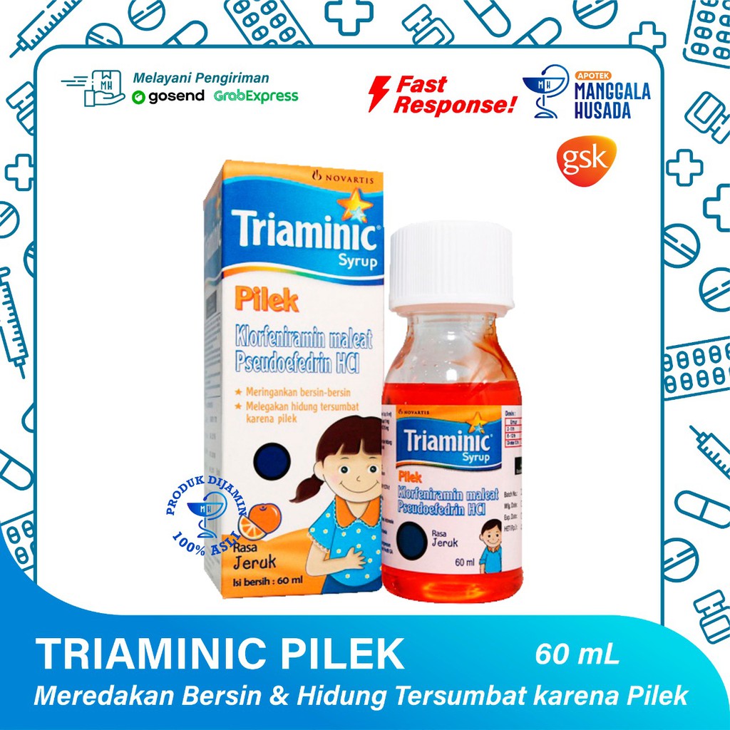 Jual TRIAMINIC PILEK SIRUP 60 ML | Shopee Indonesia