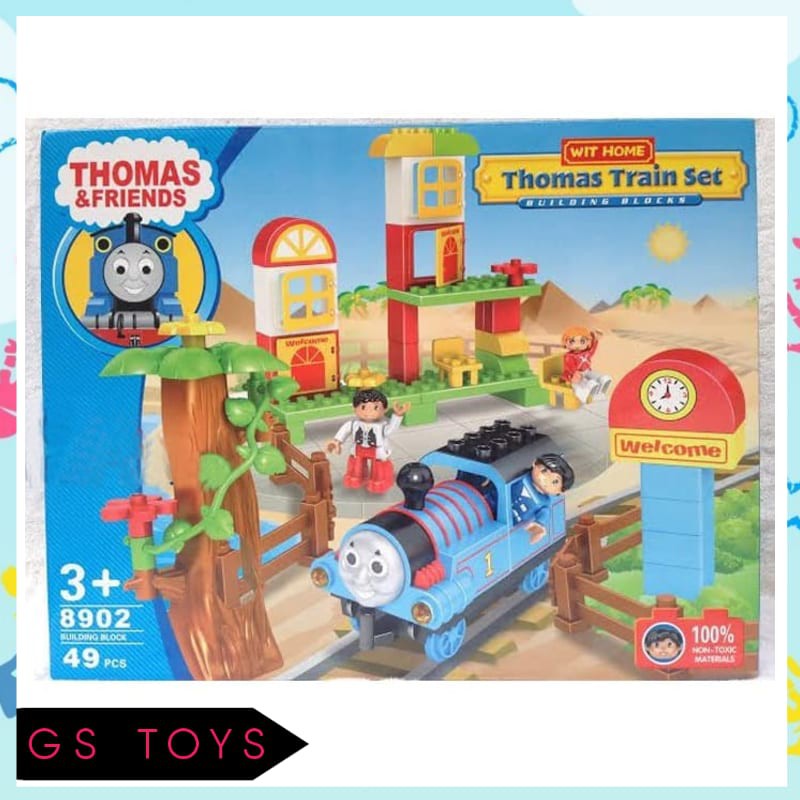 Jual Mainan Anak Laki Kereta Api Rel Lengkap Thomas Train Set Building Blocks No.8902 | Shopee ...