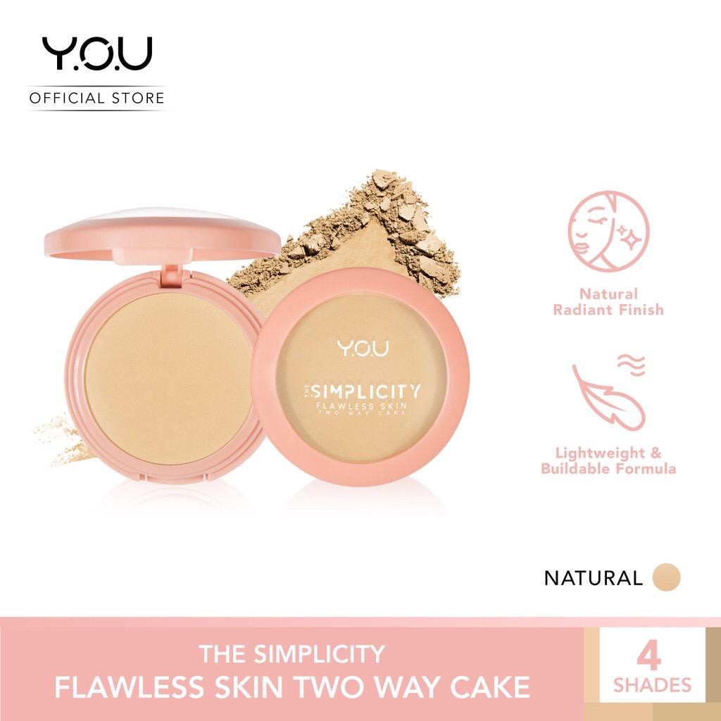 Jual Official Distributor YOU The Simplicity Flawless Skin Two Way Cake ...