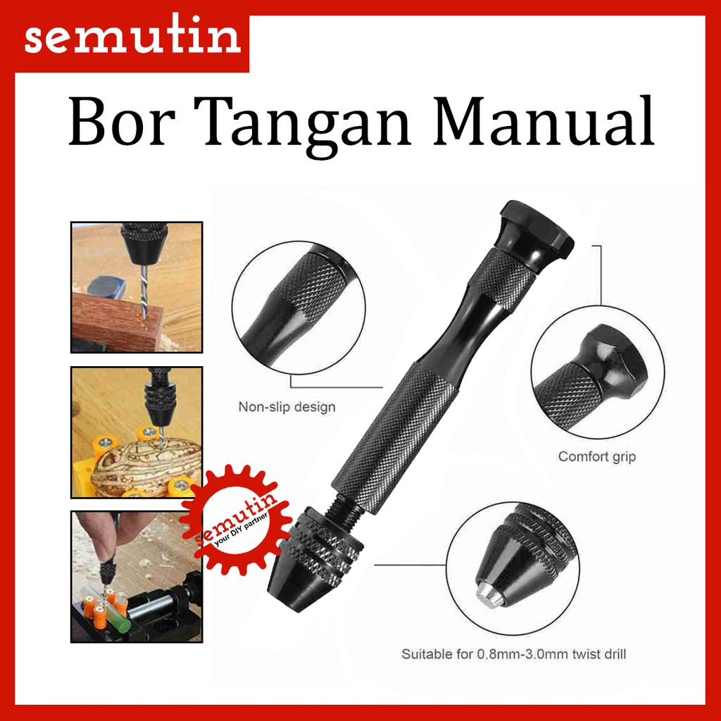 Jual Bor Tangan Manual / Mini HSS Twist Drills Cocok Untuk Kayu Plastik ...
