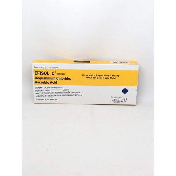 Jual Effisol C Lozenges Untuk Pengobatan Infeksi Ringan Sampai Sedang ...