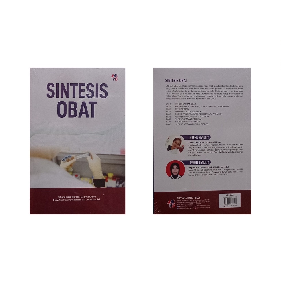 Jual Buku Farmakologi 2 - Sintesis Obat - Eksipien Farmasi | Shopee ...