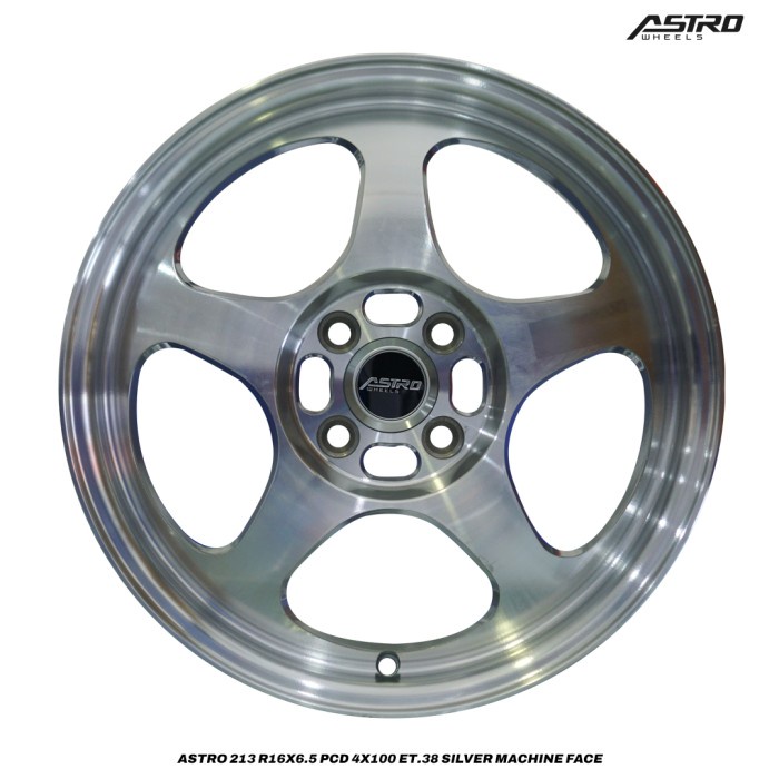 Jual Astro 213 Ring 16×6.5 PCD 4×100 ET.39 Silver Machine Face Velg ...
