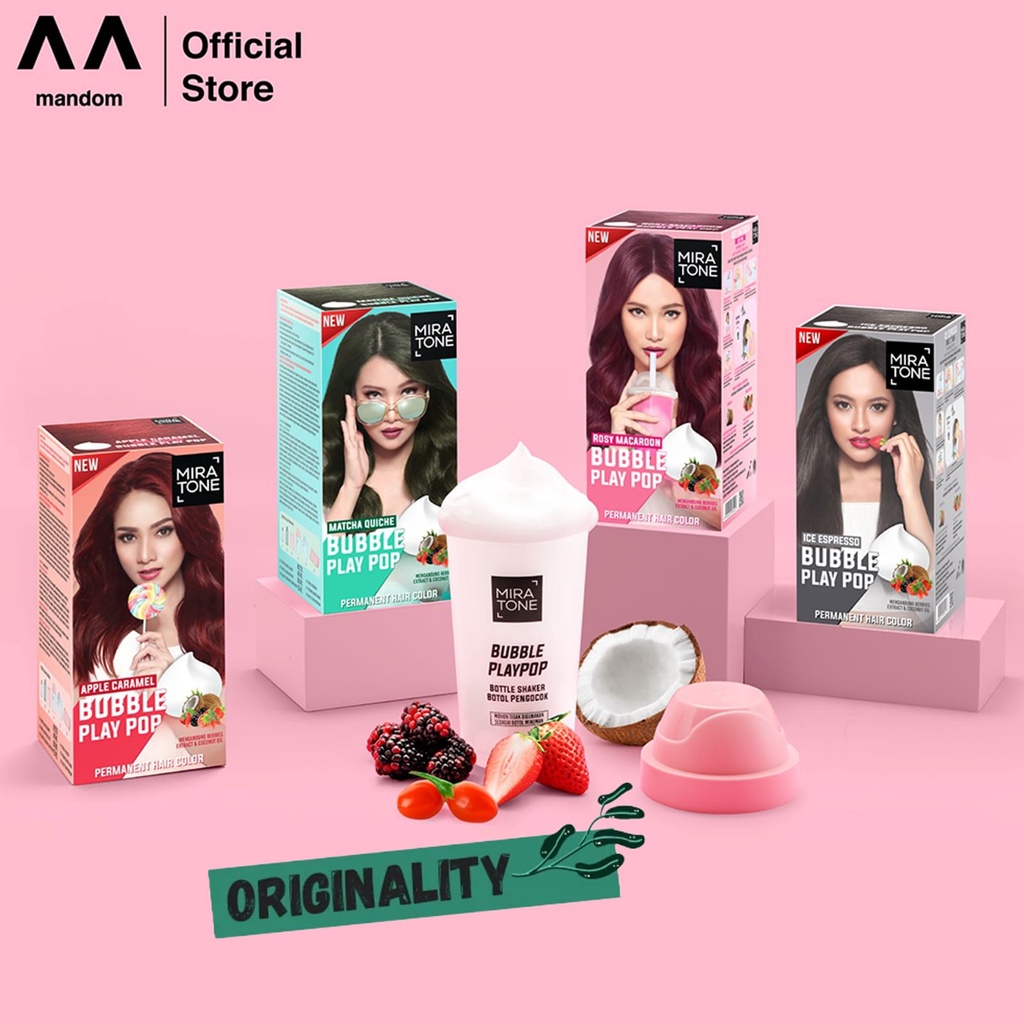 Jual [ originality ] MIRATONE BUBBLE PLAY POP PERMANENT HAIR COLOR ...