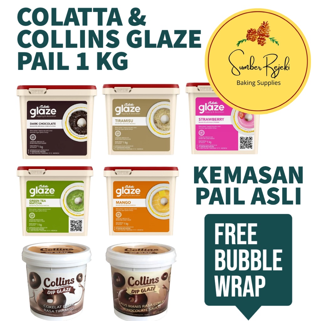 Jual Colatta Glaze Dark Chocolate, Tiramisu, Green Tea, Strawberry ...