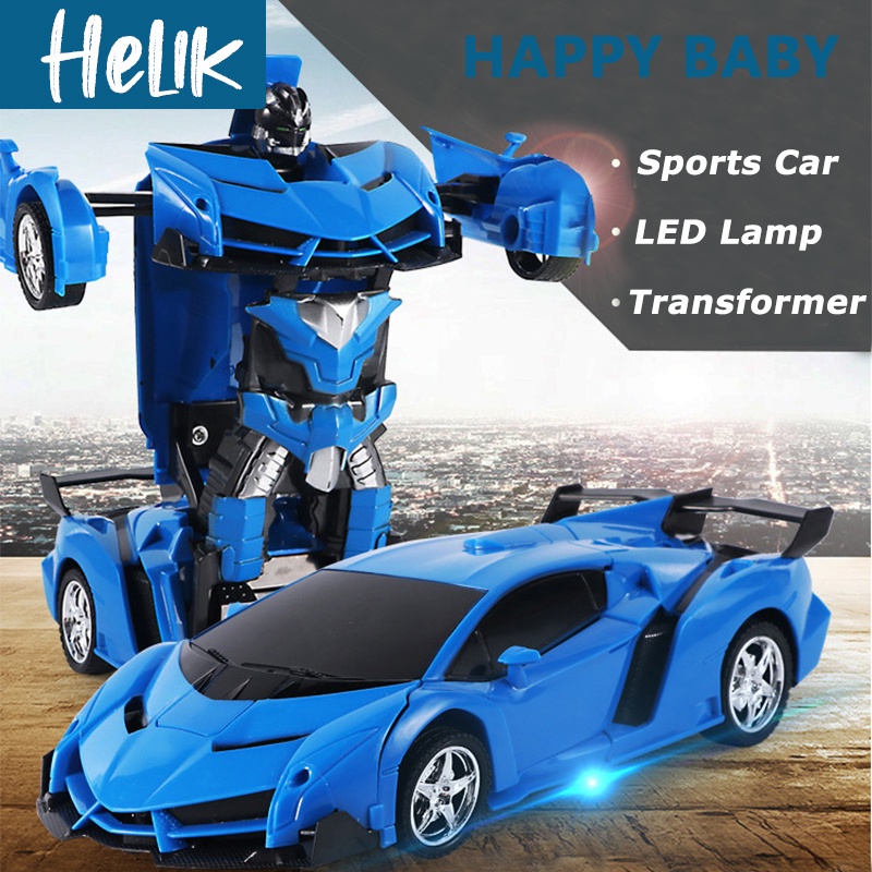 Jual Mobil Robot Remote Control Anak 2 In 1 Mainan Mobil Transformers ...